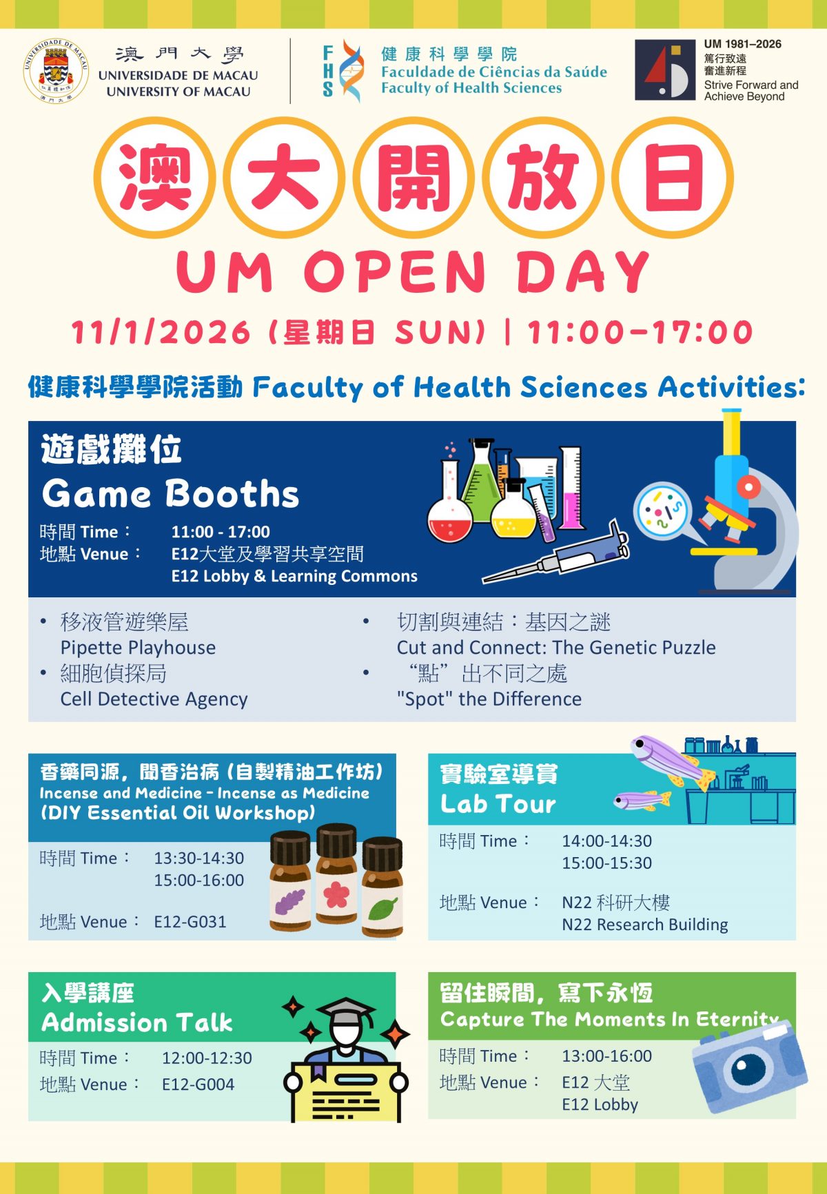 Open Day 2026 to be held this Sunday - Faculty of Health Sciences (FHS)